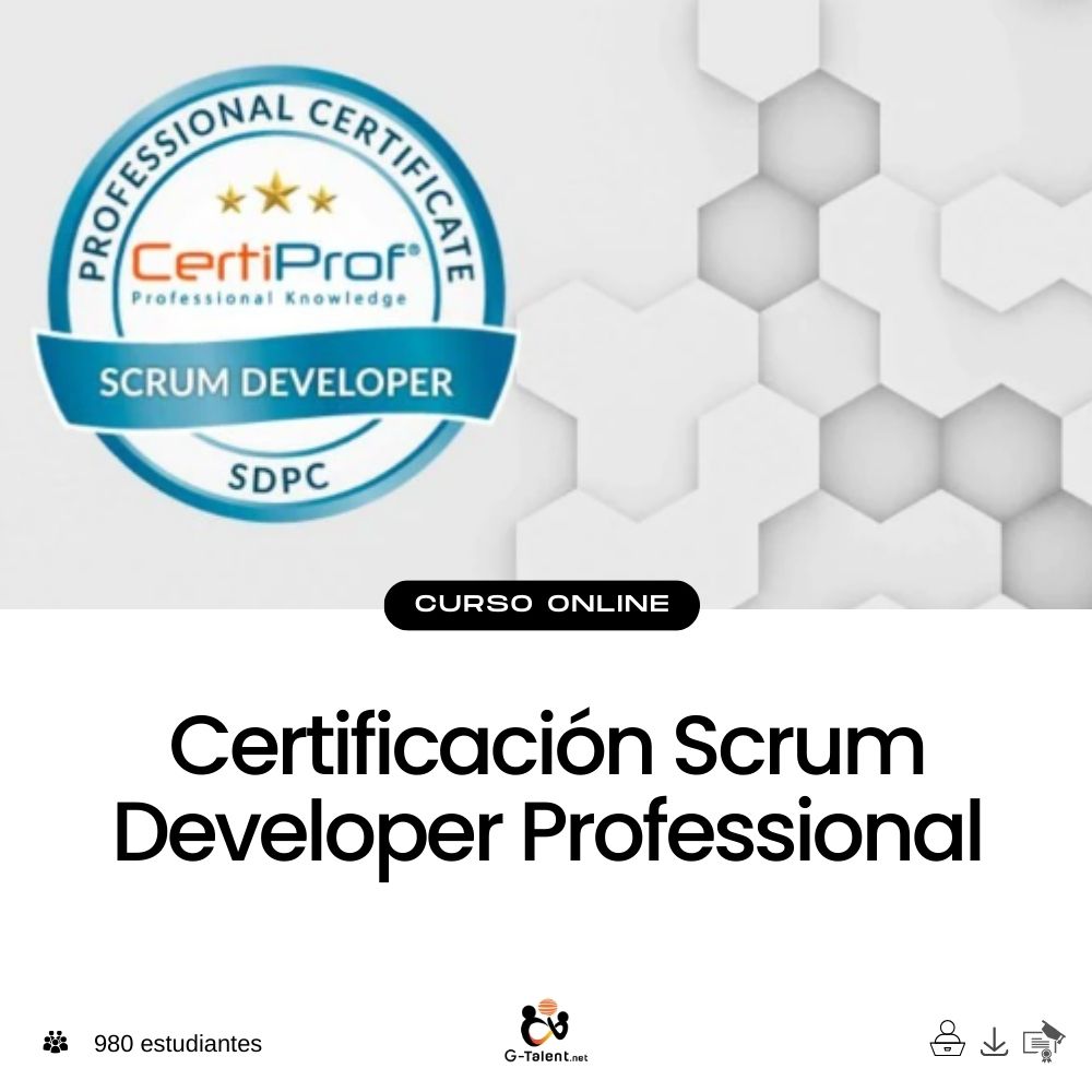 Scrum Developer Professional Certificate - SDPC | G-Talent | Certiprof ...