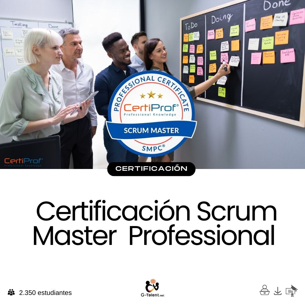 Curso Scrum Master PSM | G-Talent | 100% Online | G-Talent.Net